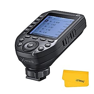 Godox XProII-S Wireless Flash Trigger for Sony Cameras, 2.4G TTL Wireless Flash Transmitter HSS 1/8000S, TCM Transform Function, Bluetooth Connection, New Hotshoe Locking, Large LCD Display