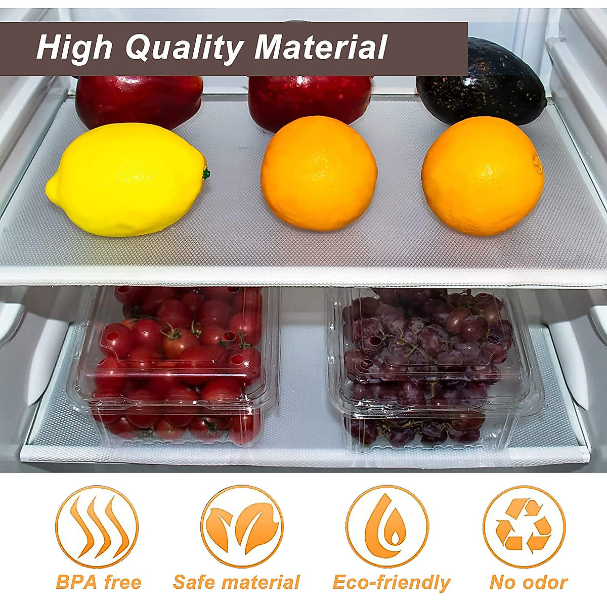 Shelf Liner Kitchen Cabinet Liners，Non-Adhesive Shelf Liner, 17.7 in x16.4 ft EVA, Washable Oil-Proof Non-Slip Cabinet Liner, Refrigerator Liner,Drawer Liner for Kitchen,Storage, Cupboard Liner