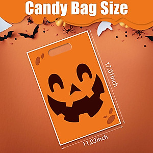 CCINEE 36pcs Halloween Trick Or Treat Bags, Plastic Candy Bags Halloween Party Favors for Kids Large Goodie Snacks Treat Gifts Bags Bulk for School Home Events Supplies