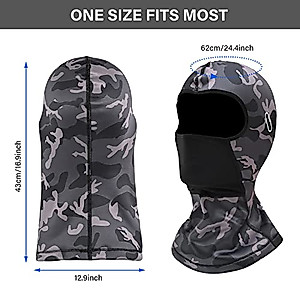 Bodvera 2 Pack Balaclava Winter Ski Mask for Men Women Windproof Warm Face Mask for Skiing, Snowboarding, Motorcycle Riding