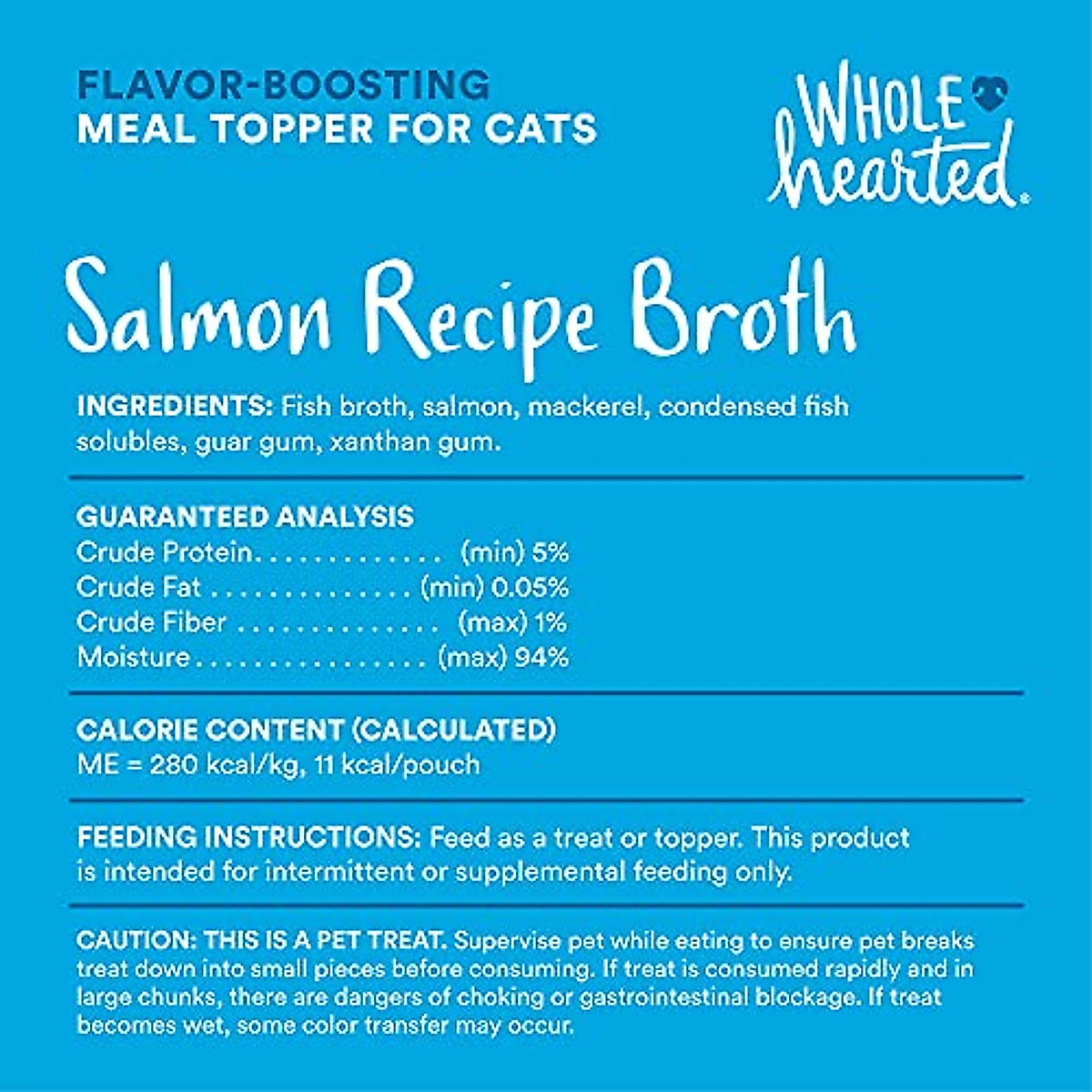 WholeHearted Flavor-Boosting Wet Cat Meal Topper Broths Variety Pack, 1.4 oz, Count of 12