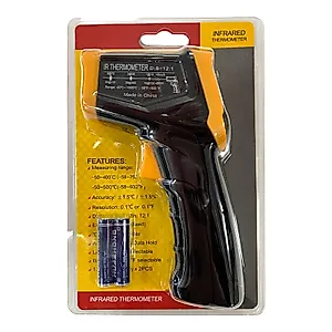 Digital Infrared Thermometer Gun for Cooking,BBQ,Pizza Oven,Ir Thermometer with Backlight,-58℉~932℉(-50℃~500℃) Handheld Non Contact Heat Laser Temperature Gun (Not for Human)