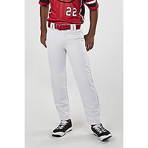 WILSON Boys' P202 Open Bottom Pant, Team White, Large