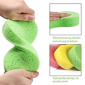 VORCOOL 5 Pcs Car Wash Sponges Bone Design for Polishing Porous Car Wash Sponges