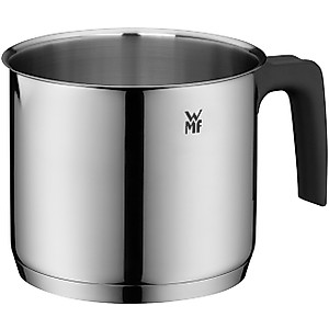 WMF 794769990 milk pot Ø 14 cm approx. 1,7l pouring rim Cromargan stainless steel brushed suitable for all stove tops including induction dishwasher-safe, Silver