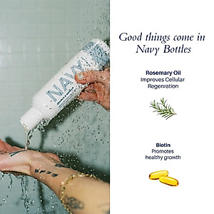 NAVY Search and Rescue Shampoo - Paraben-Free Biotin and Hair Vitamin Enriched Fortifying Hair Shampoo - 8 fl oz