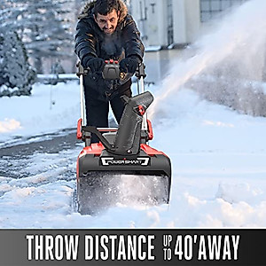 Snow Blower - 80V 6.0Ah Battery Powered Snow Blower, 21'' Electric Snow Thrower, Cordless Snow throwers