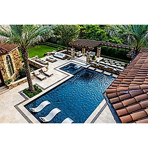 Ledge Lounger - Signature Chaise - Inside Pool & Sun Shelf Lounge Chair - Designed for Shallow Shelves Up to 9” - Compatible with All Pool Types - Poolside & Sun Deck Tanning - Set of 2 - White