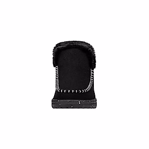 Hey Dude Denny Wool Faux Shearling Black Size 10 | Women's Boots | Women's Pull on Boots | Comfortable & Light-Weight