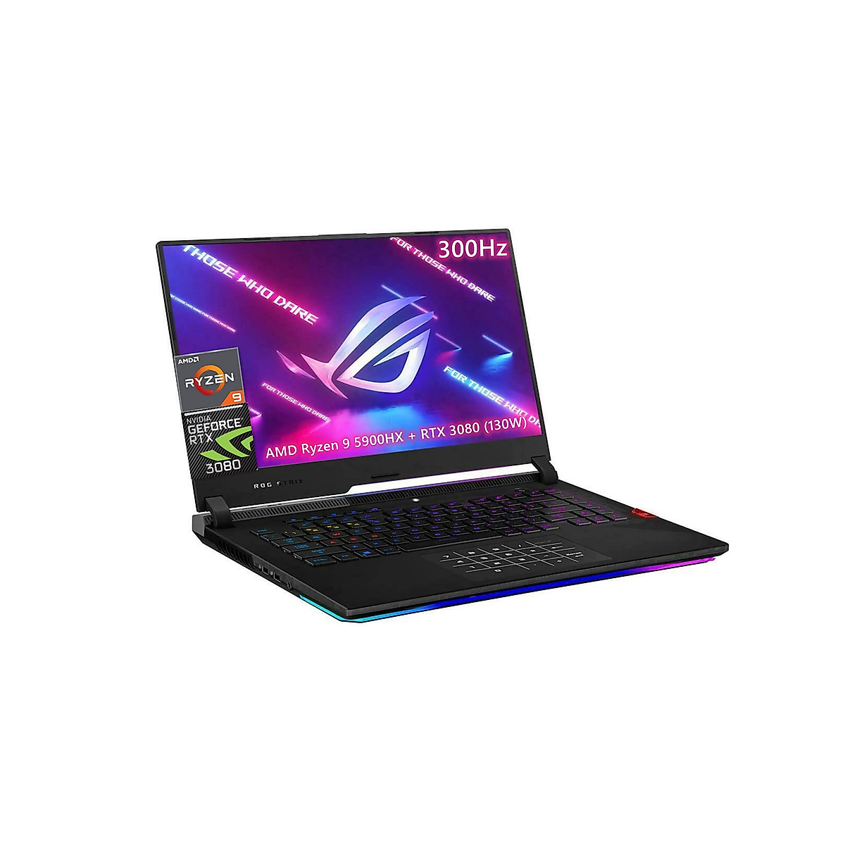 ASUS ROG Strix Scar 15 (2021) Gaming Laptop, 15.6" FHD Display, NVIDIA GeForce RTX 3080 (130W ), Ryzen 9 5900HX，with Marvel’s Spider-Man Remastered GeForce RTX Bundle (32GB RAM | 1TB PCIe SSD)