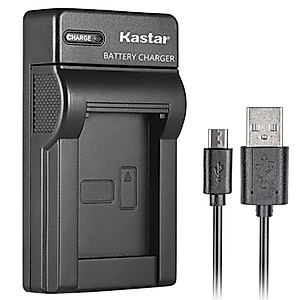 Kastar Slim USB Charger for Sony Cybershot DSC-HX5V, DSC-HX9V, DSC-W30, DSC-W35, DSC-W50, DSC-W55, DSC-W70, DSC-W80, DSC-W290, DSC-H10, H20, H50, H55, H70, H90 Camera Battery+ More Cameras