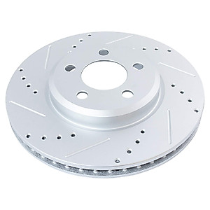 Rotor & Brake Pad Ceramic Performance Drilled Slotted Front & Rear Kit