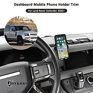 YIWANG Alumium Alloy Dashboard Side Mobile Phone Holder Trim for Land Rover Defender 90 110 2020-2022 Car Accessories (Style J)