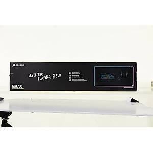 Corsair MM700 RGB Extended 3XL Cloth Gaming Mouse Pad/Desk Mat - Massive 1,220mm x 610mm (48” x 24”) Cloth Surface, 360° Three-Zone RGB Lighting, Two USB Ports - Black