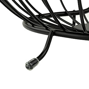 Spectrum Diversified Yumi Arched 2-Tier Server Stacked Bowls, Dining Table & Kitchen Counter Organizer, Modern Fruit Basket Stand, Black