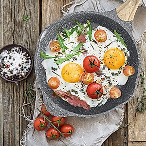 JEETEE Pots and Pans Set Non Stick Induction Cookware Sets, 19 Pcs w/Frying Pan, Saucepan, Sauté Pan, Griddle Pan, PFOA Free