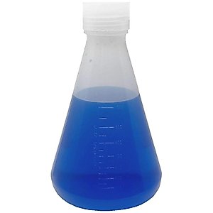 1000ml Conical Flask, PP Material, Molded Graduations, Screw Cap, Karter Scientific 237S3 (Single)