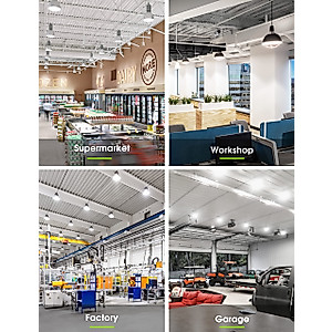 LOHAS A19 LED Light Bulbs 150W Equivalent, 17 Watt Daylight White 5000K LED Bulbs, 1600 Lumen Energy-Efficient LED Bulb(UL Listed), E26 Medium Base, Non-Dimmable, 4 Pack