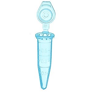 MUHWA 1000PCS Polypropylene Graduated Microcentrifuge Tube with Snap Cap, 0.5ml Capacity Microtubes (Blue)