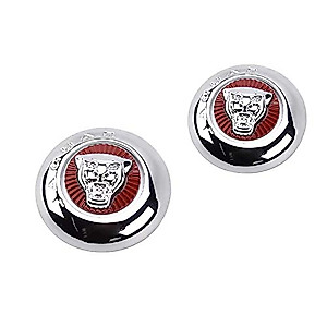 MAXDOOL Car Front Seat Switch-Adjusting Button Cover Decal Trim Decorative Frame Interior Modification for Jaguar FL F-PACE XE XJ (2pcs)(Red)
