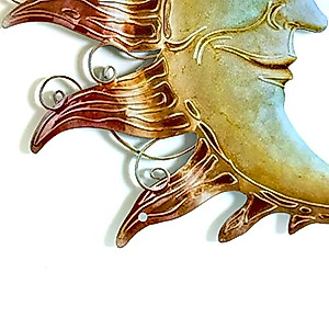 Outdoor Sun Wall Art Metal Sun Wall Decor Inspirational Celestial Wall Sculpture for Home Garden Farmhouse Yard Patio Fence Living Room Bedroom