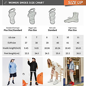 XRH Womens High Top Sneakers PU Leather Running Shoes Non Slip Walking Athletic Tennis Shoes for Women Ankle Boots(Black Dark.US8)