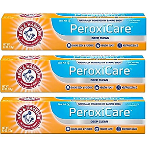 Arm & Hammer PeroxiCare Deep Clean Toothpaste Clean Mint 6 oz (Pack of 3)