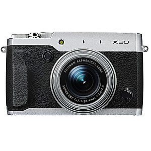 Fujifilm X30 12 MP Digital Camera with 3.0-Inch LCD (Silver)