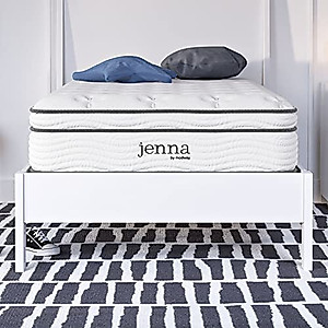 Modway Jenna 10” Innerspring and Memory Foam Twin Mattress With Individually Encased Coils
