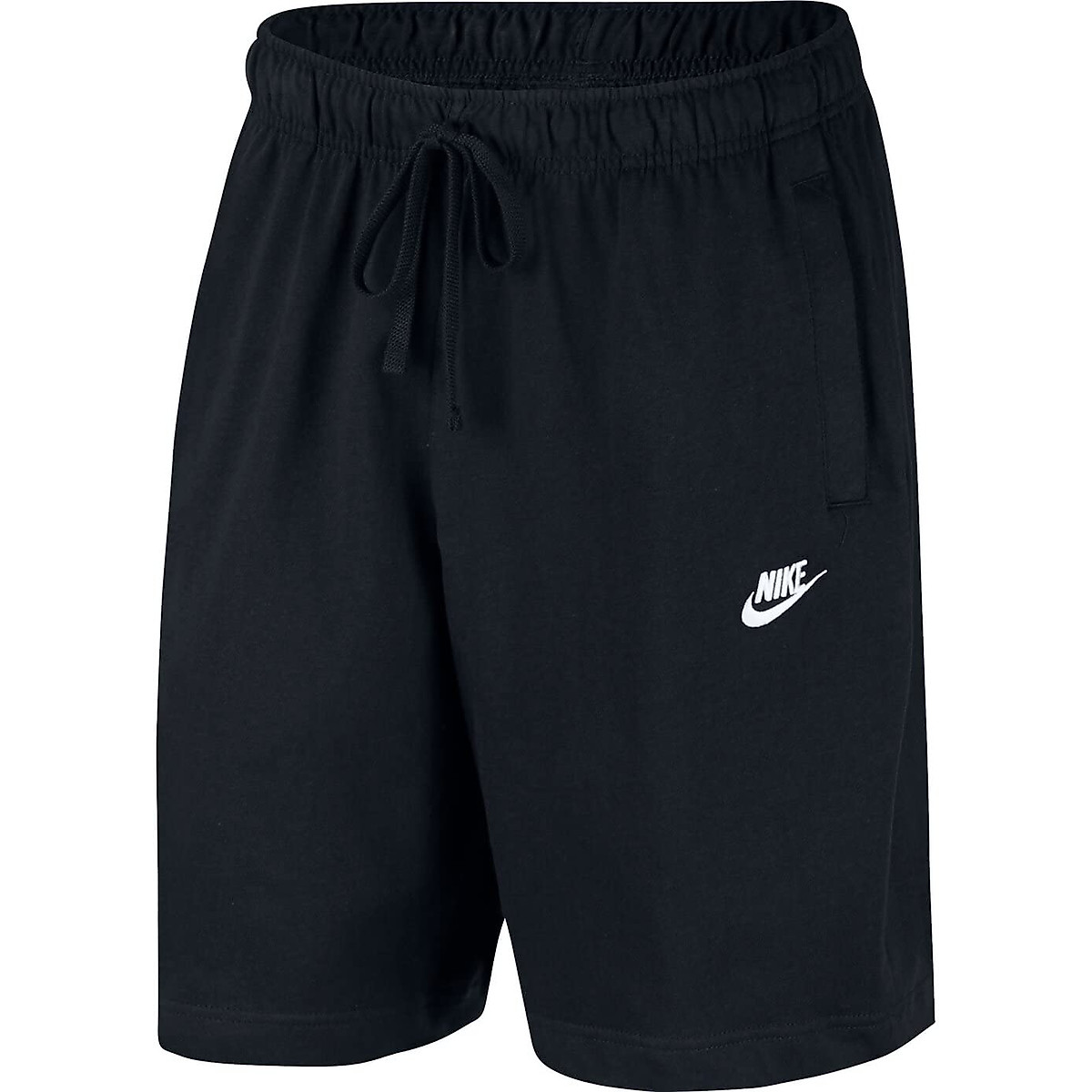 Nike Men's Sportswear Club Short Jersey, Black/White, Small