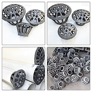 Cabilock Gutter Guard Iron Filter Strainer Gutter Downspout Protectors Gutter Leaf Guards for Stops Leaves and Other Debris Gutter Cleaning Tool