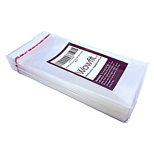 Wowfit 200 Count 3x5 Inch Clear Cellophane Plastic Bags, Resealable Self-Sealing Cello Bags Good for Cookies, Decorative Wrappers, Party Favors, Candy and More