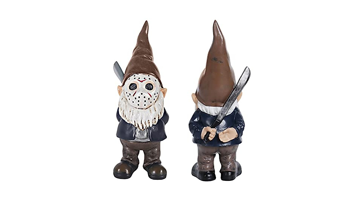 ULUZE Jason Garden Gnome - 8" Halloween Decor