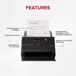 Canon 0651C002 ImageFORMULA DR-C240 Office Document Scanner