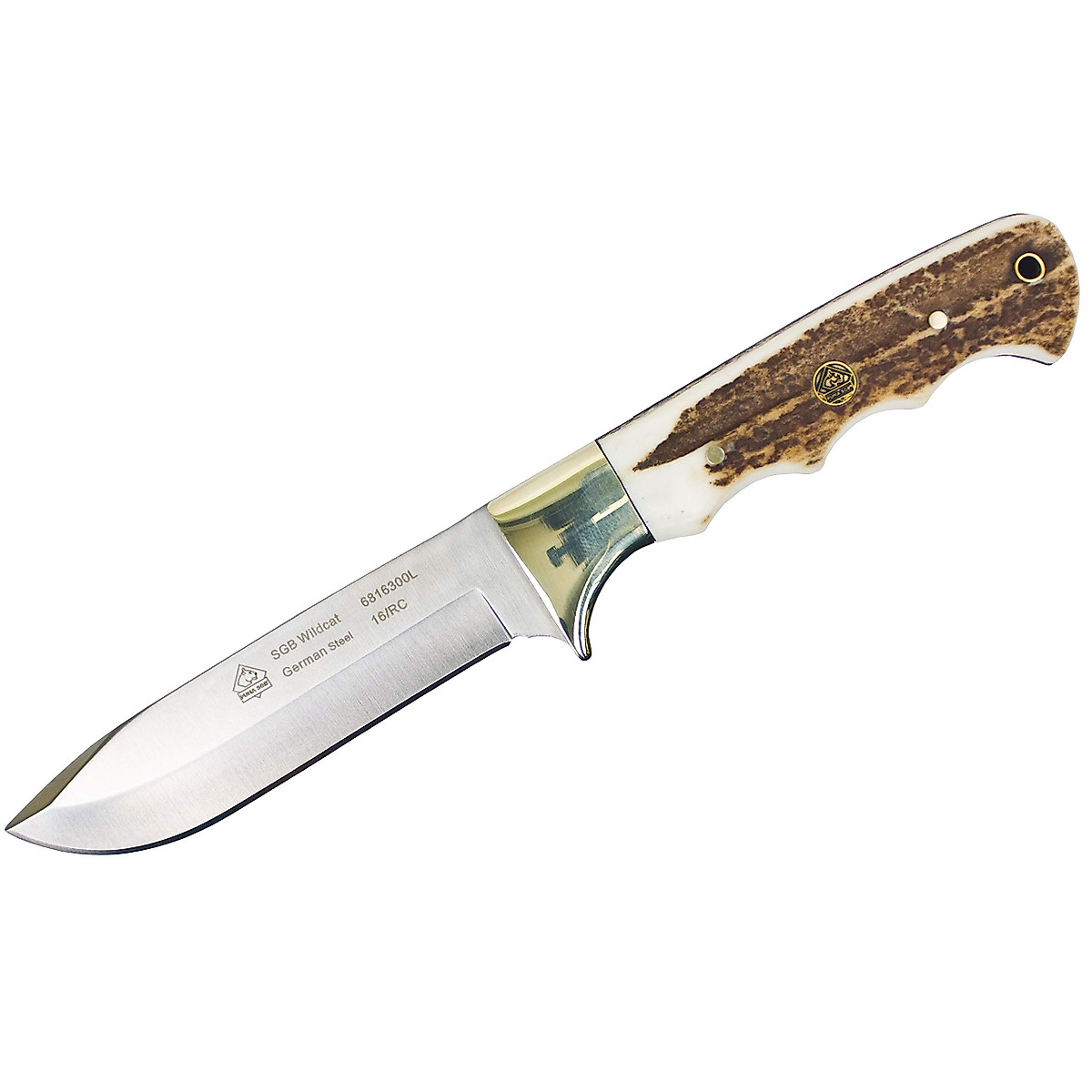 Puma SGB Wildcat Stag Hunting Knife with Leather Sheath