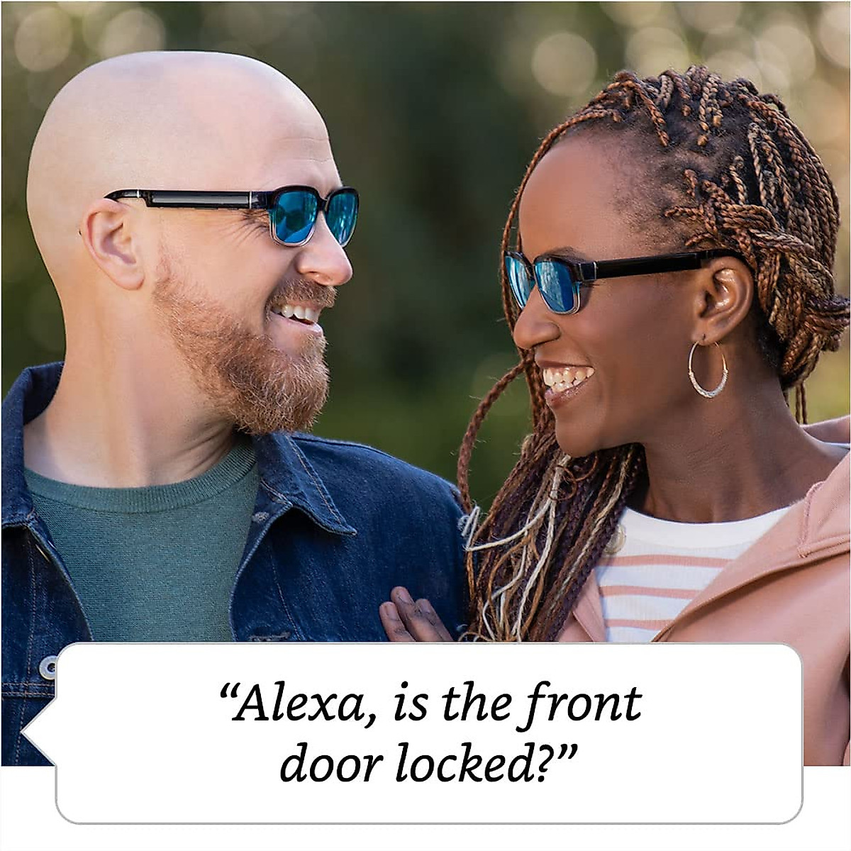 Echo Frames (2nd Gen) | Smart audio sunglasses with Alexa | Pacific Blue with polarized sunglass lenses