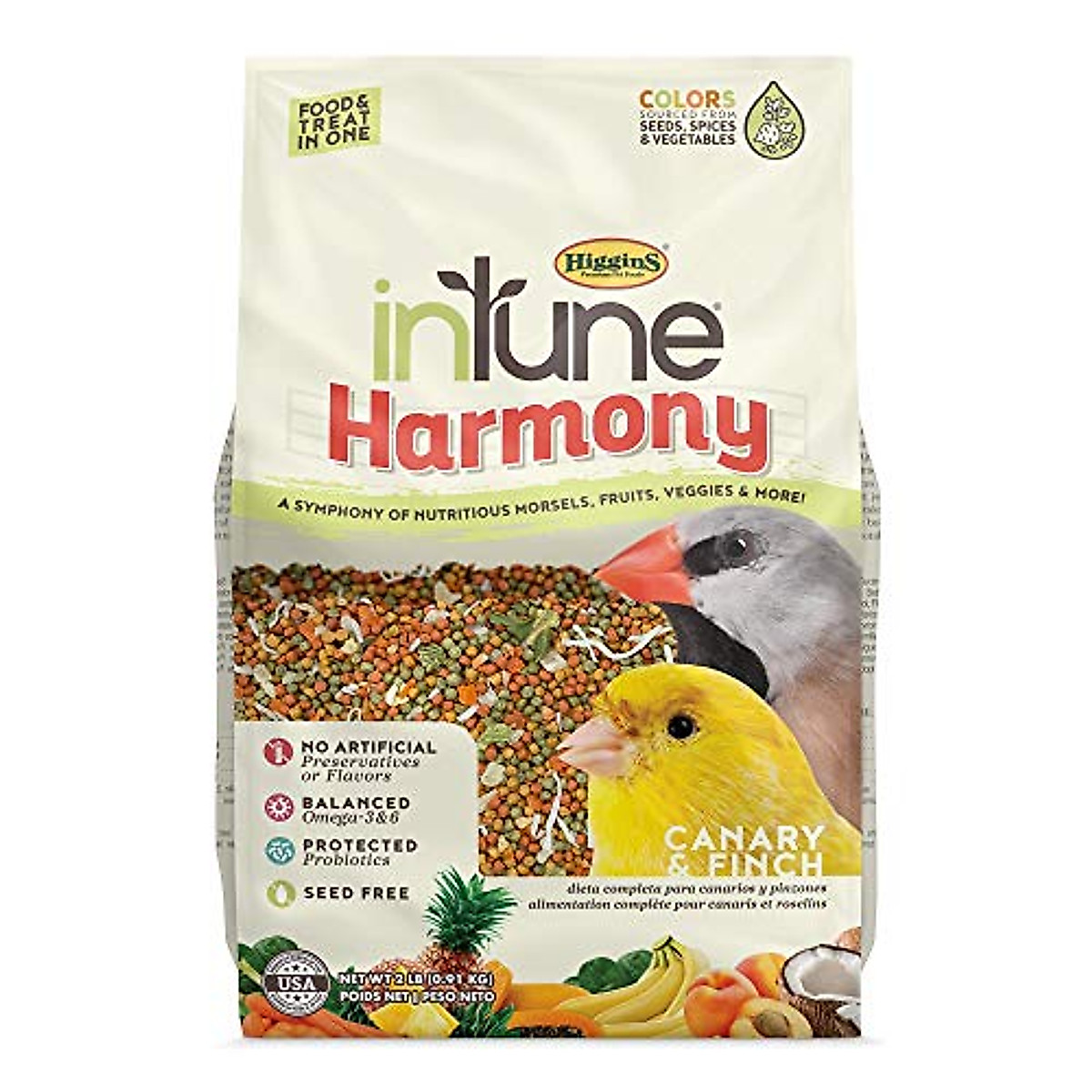 Intune Higgins Harmony Canary/Finch Food 2Lb