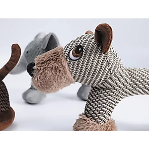Dog Plush Toy, Squeaky Dog Toy Quality & Beautiful Design, Durable Dog Toy for Small, Medium Size, Dog Chew Toy for Puppy, Cat Toy (Elephant)