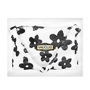 VALICLUD Fuzzy Tote Bag Hobo Bag Small Faux Fur Purse Flower Clutch Bag Furry Handbag Underarm Purse for Women