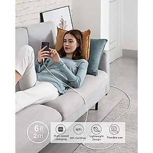 4 Pack [Apple MFi Certified] Apple Charging Cables 3ft, iPhone Chargers Lightning Cable 3 Foot, Fast iPhone Charging Cord for iPhone 14/14Pro/13/13Pro/12/11/11Pro/11Max/ X/XS/XR/XS Max/8, ipad(White)