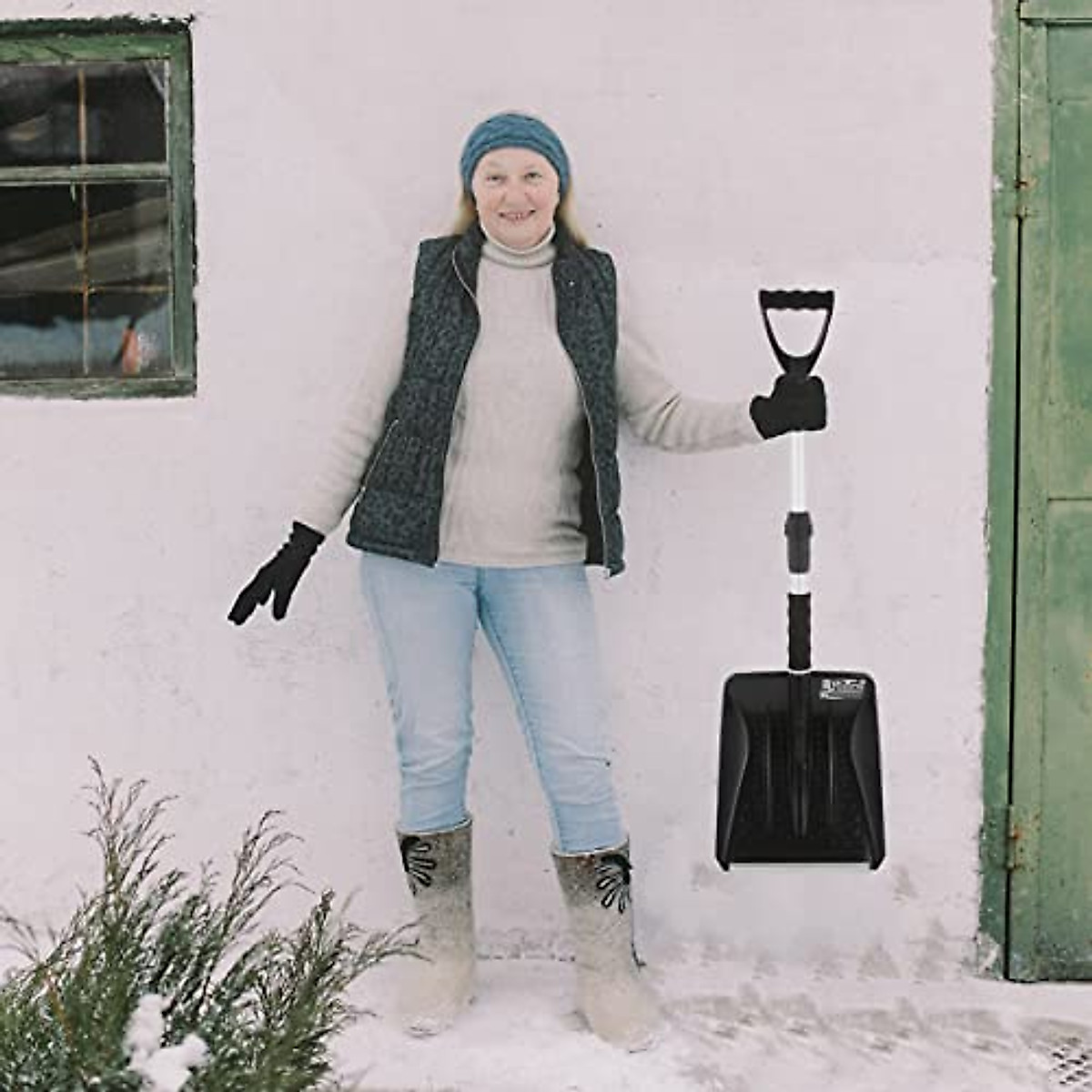 Happyyami Hand Tools Small Multitool Snow Shovel Sand Mud Remover: Car Trunk Vehicle Shovel Retractable Tool for Outdoor Camping Garden Construction Supplies Black Hand Tools Small Multitool