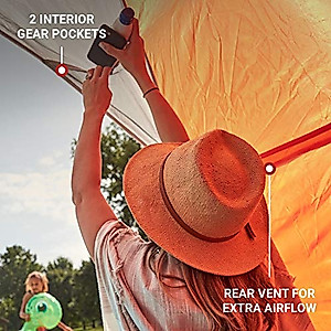 Coleman Lightweight and Portable Beach Shade Canopy Tent, Fast Setup in 5 Minutes, UPF 50+ Sun Protection, with Sand Bags & Stakes