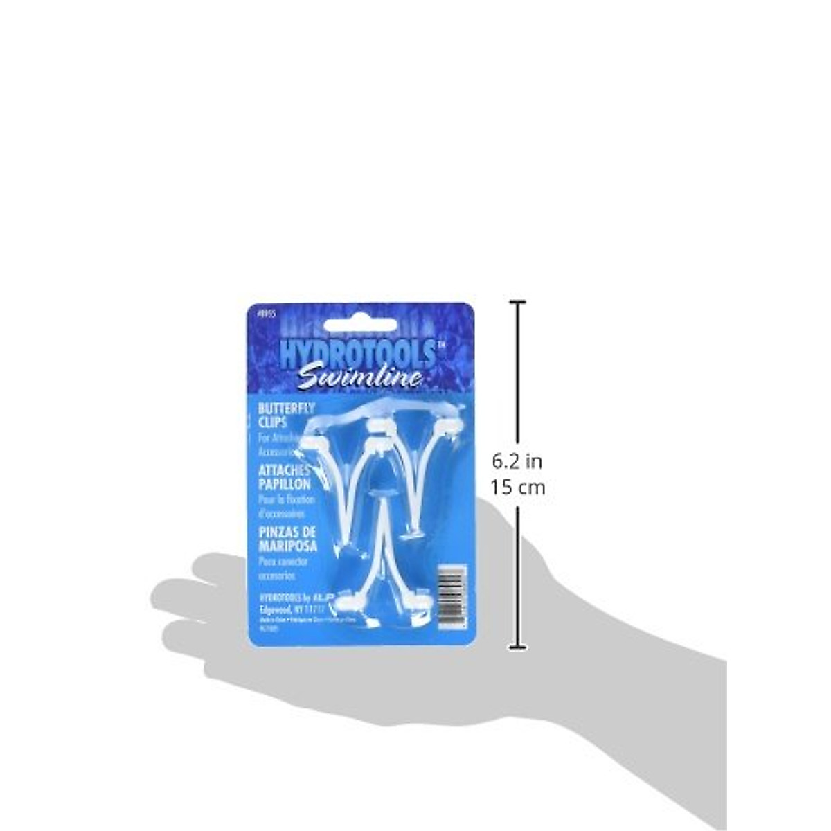 Swimline Butterfly Clips (3 Pack), White, One Size