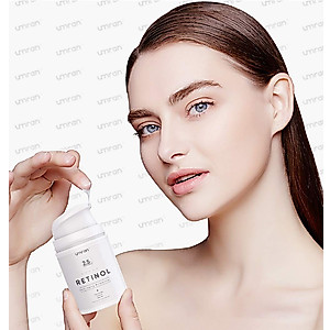 Umran Premium Retinol Cream, Anti-Aging Moisturizer Cream 2.5% for Face and Eye Care, Anti-Wrinkle Essence with Hyaluronic Acid, Day and Night Cream, Vitamin E and Green Tea, 50ml, 1.7 Fl.Oz…