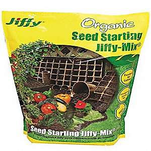 Jiffy Natural & Organic Seed Starting Soil Mix, 16 QT