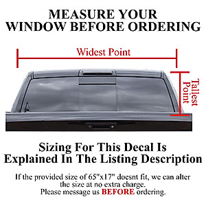 GRAPHIX EXPRESS Truck Back Window Graphics (P543 American Flag Eagle) Universal See Through Rear Window Vinyl Wrap - Full Window Decals for Trucks - Truck Window Decals