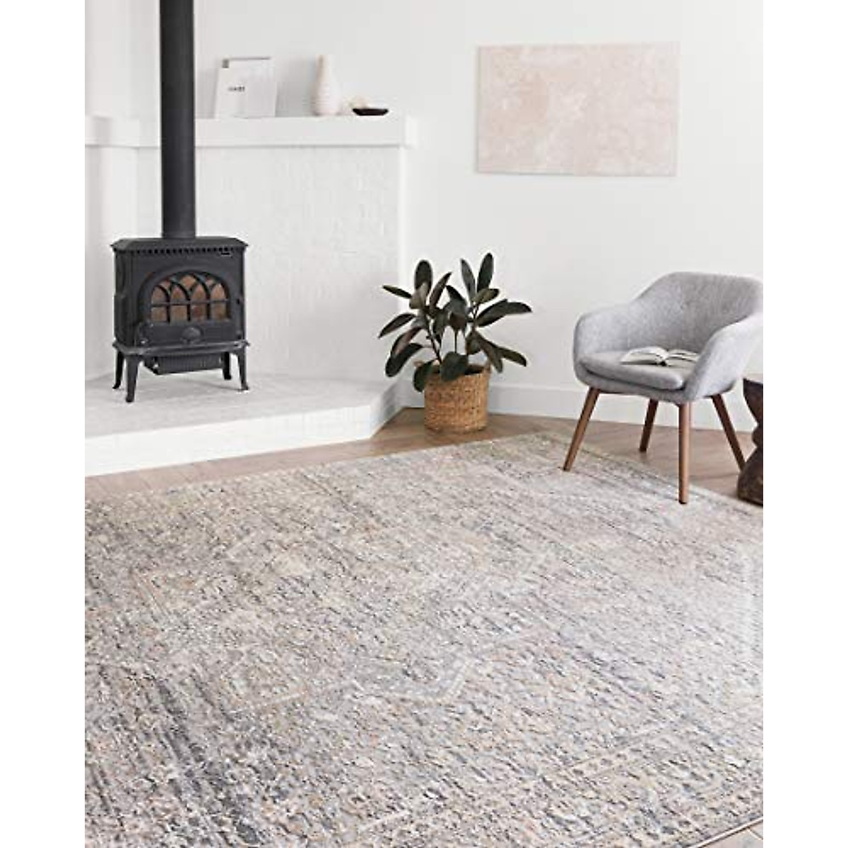 Loloi II Lucia Collection LUC-01 Grey/Sunset 9'-3" x 13'-3" Area Rug