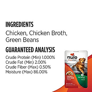 Nulo Freestyle Puppy & Dog Wet Dog Food Topper, Premium All Natural Grain-Free, Real Meat Dog Food Topper with High Animal-Based Protein and Only 5 or Less Ingredients With No Additives