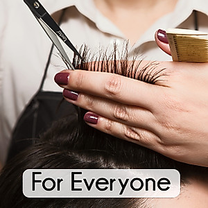 Tecto Barber Scissors, Professional 6.6 inches Stainless Steel Hair Cutting Scissors, Extra Sharp Hair Cutting Scissors For Men/Women with free leather case.