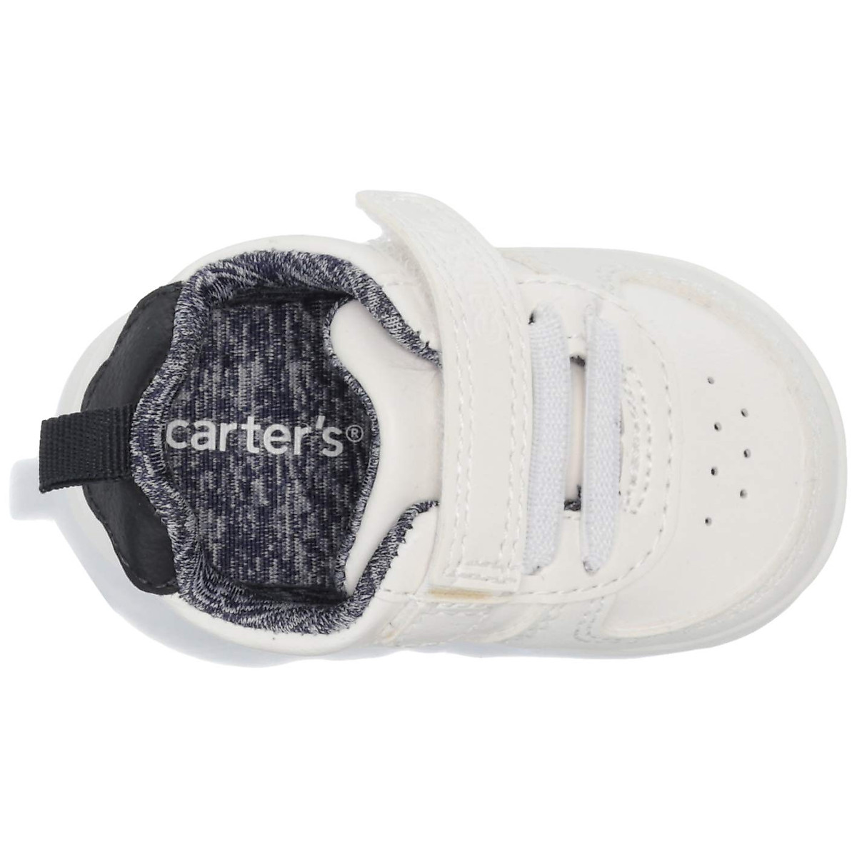 Carter's baby boys Kyle Fashion Sneaker First Walker Shoe, White, 2.5 Infant US